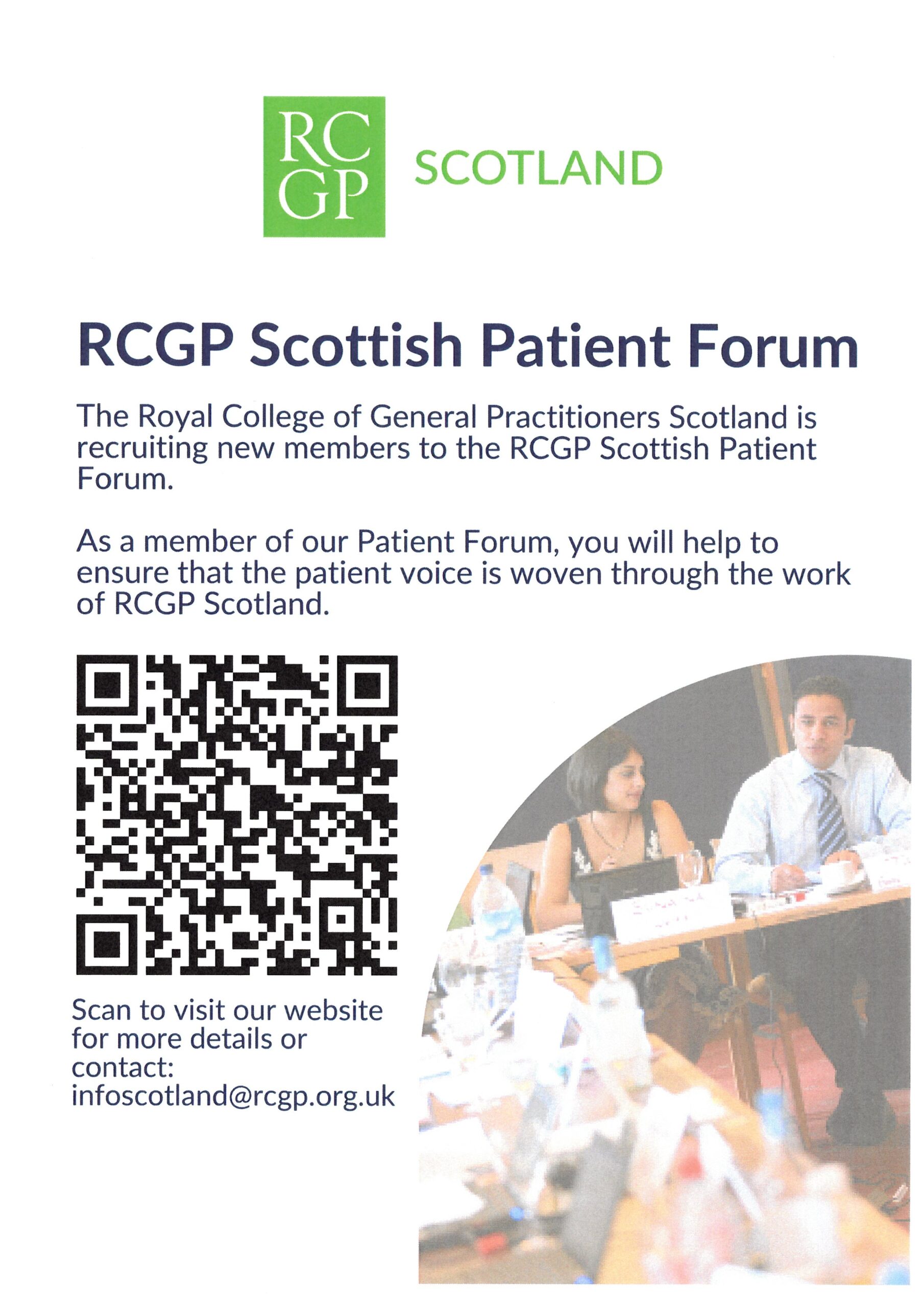 RCGP SCOTTISH PATIENT FORUM – New Park Medical Practice